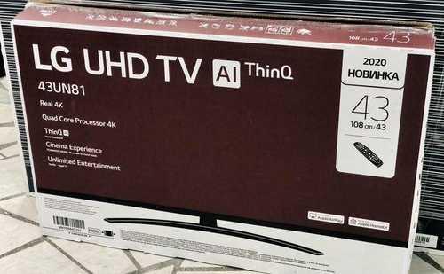 Телевизор LG 43UN81006LB/2020/UHD 4K/Smart/Гаранти