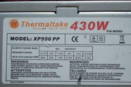 Блок питания thermaltake 430W