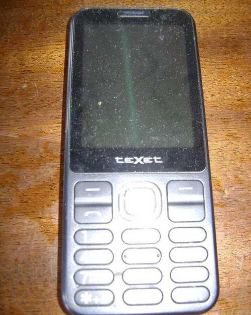 Сотовый телефон Texet черный