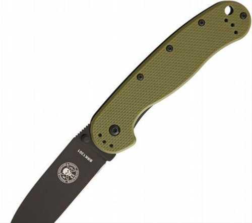 Нож складной Esee Avispa, Black D2 Blade, OD Green