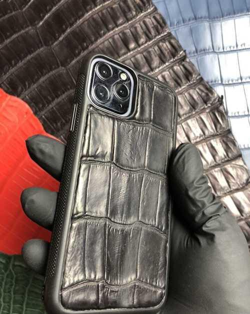Чехол из натуральной кожи крокодила iPhone 11 Pro