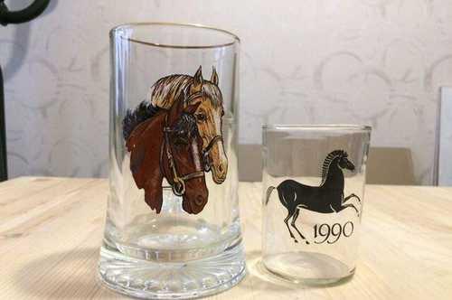 Сувенирные пивная кружка и стакан 1990х годов