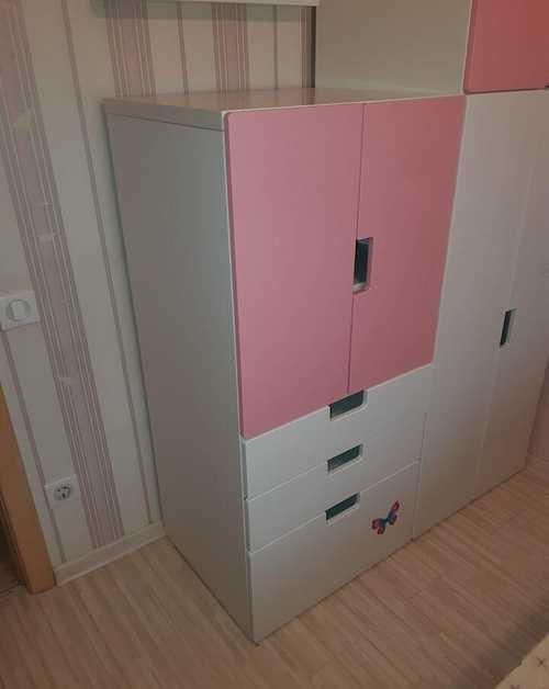 Шкаф детский Икеа Стува с ящиками