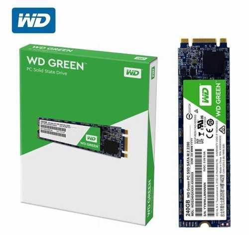 M.2 SATA Western Digital WD green PC SSD 240 гб
