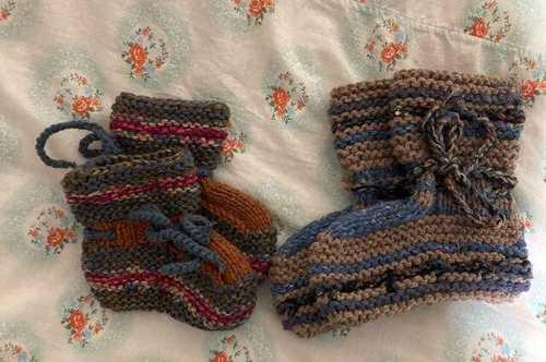 Вязаные пинетки,тапочки,носки(теплые)