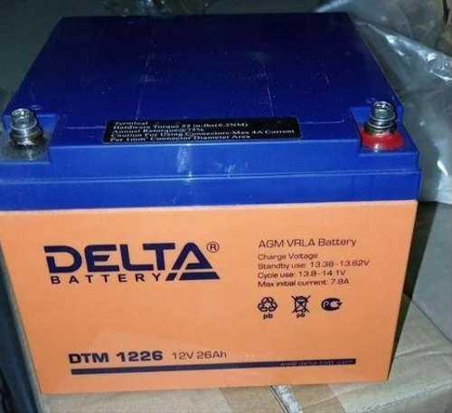 Аккумуляторная батарея Delta DT 1226, DTM 1226