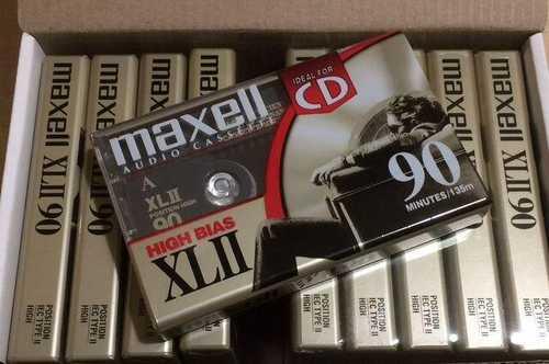 Аудиокассеты Maxell xlii 90 новые вариант 1