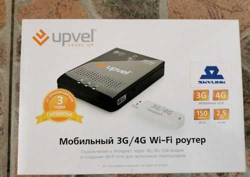 Мобильный 3G/4G WiFi роутер upvel UR-703N3G