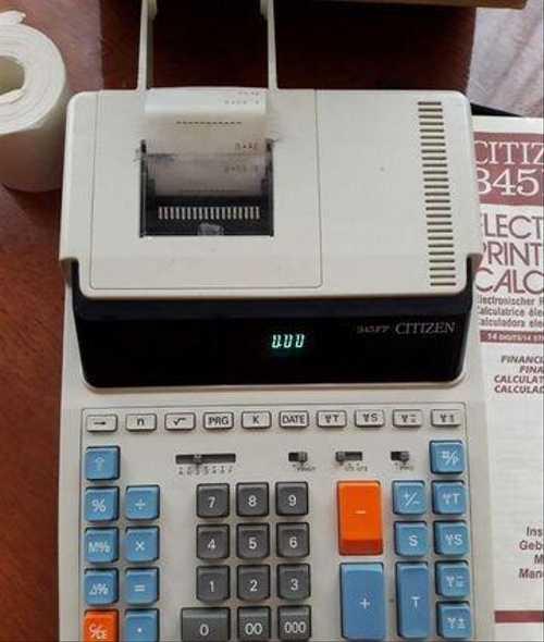 Калькулятор печатающий citezen Япония