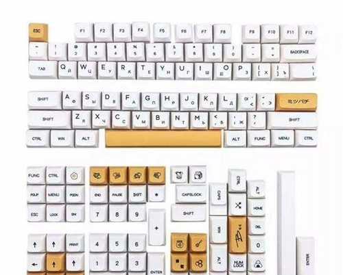 XDA PBT кейкапы с кириллицей