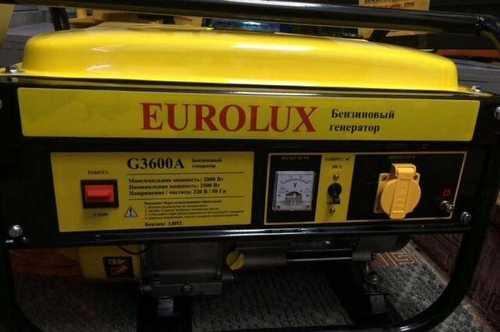 Генератор бензиновый Eurolux G3600A 2.8 кВт