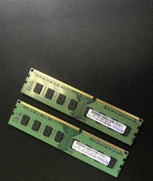 Память RAmos dimm DDR3 PC10600 1333MHz 2гб