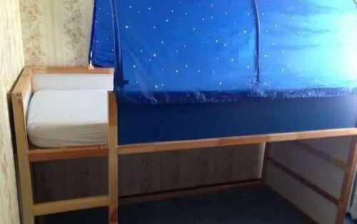 Кровать IKEA Kura с матрасом