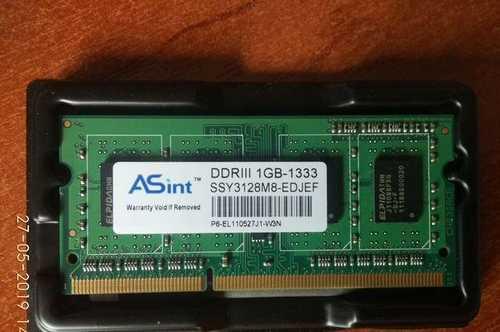 Оперативная память ASint sodimm DDR3