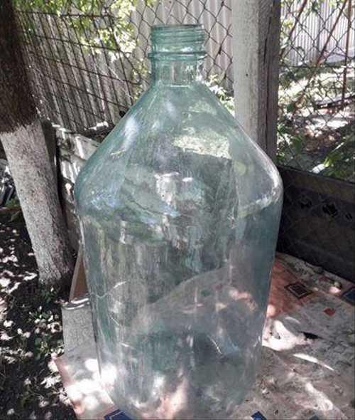 Бутылка стеклянная 10л