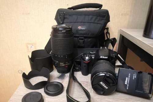 Фотоаппарат Nikon D5100+18-105VR+70-300VR