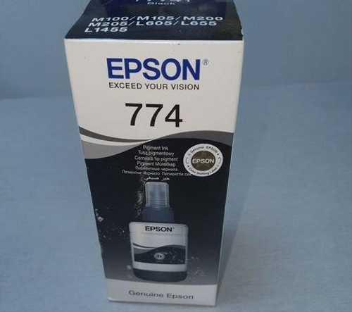 Чернила пигментные Epson T7741 черные оригинал