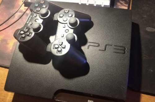 Sony playstation 3 + игры и 2 геймпада