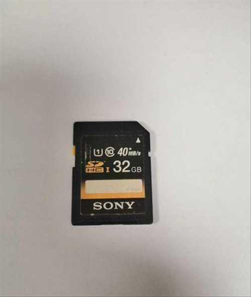 Карта памяти Sony SD HC 32gb (40MB/s)