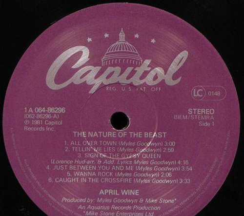 Пластинка April Wine - Nature Of the Beast '81