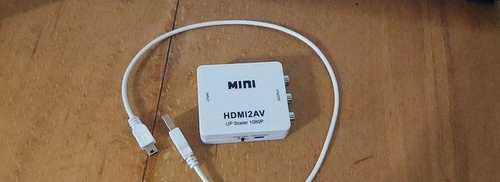 Конвертер переходник с hdmi на AV 3RCA
