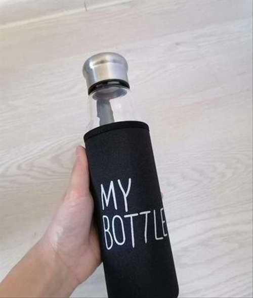 Бутылка стеклянна для напитков My bottle