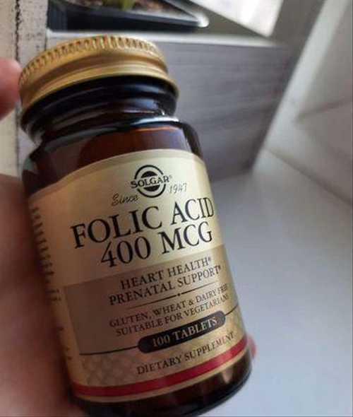 Фолиевая кислота Solgar 400mcg