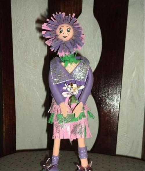 Интерьерная кукла "Девочка- цветок"