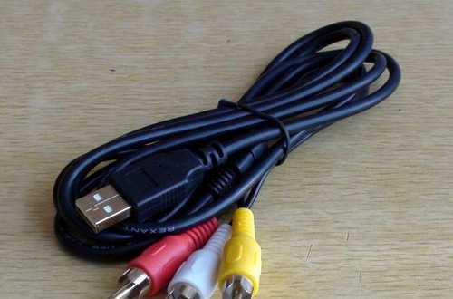 Кабель 3 RCA - USB