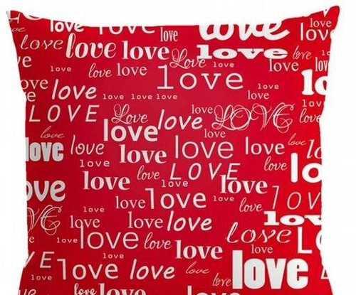 Подушка декоративная "Love, love, love", 40*40 см