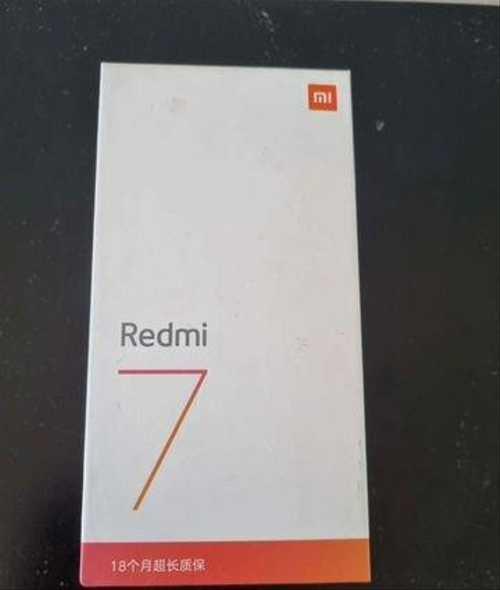 Коробка+чехол от Xiaomi Redmi 7
