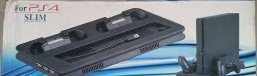 PS4 Slim вертикальная подставка, зарядное устройст