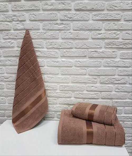 Полотенце махровое 50х90 Elegans коричневый