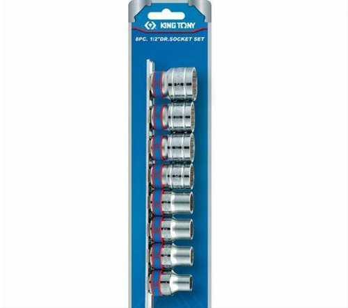 Набор торцевых головок 1/2", шестигранные, 10-22 мм, 8 предметов king tony 4510MR