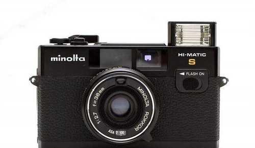Пленочный фотоаппарат Minolta Hi-Matic S