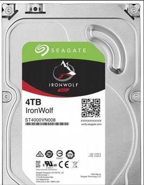 Жесткий диск Seagate Ironwolf 4Тб (ST4000VN008)