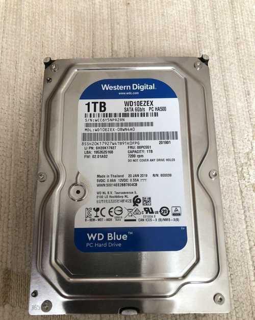 Жесткий диск 1Tb Western Digital WD10ezex Sata3