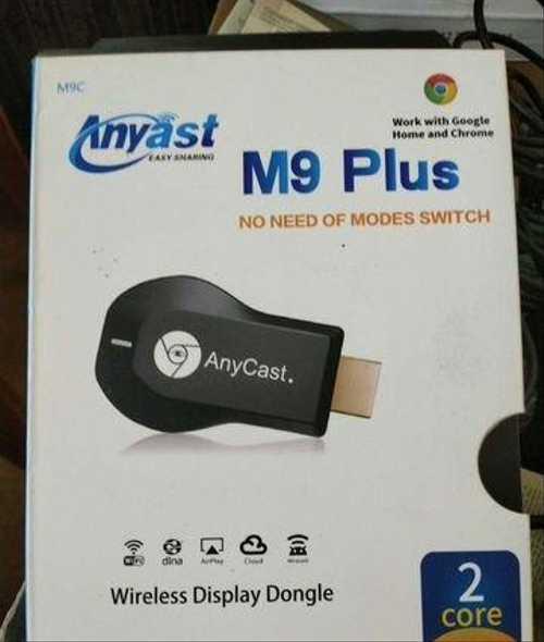 Медиаплеер ресивер WiFi в hdmi anycast M9 Plus