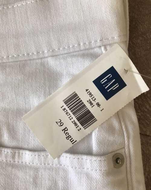 Новые джинсы Gap белые