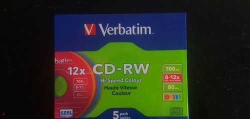Перезаписываемые диски Verbatim CD-RW