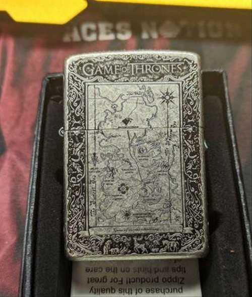 Зажигалка бензиновая zippo game of thrones