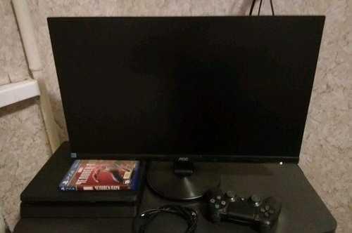PlayStation 4 Slim 1 тб и монитор AOC I240SXH