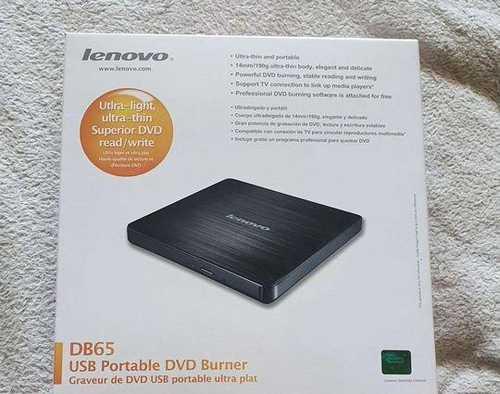 Внешний дисковод Lenovo Slim DVD Burner DB65