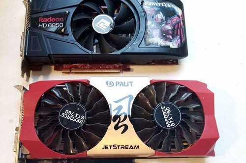 Видеокарты gtx760 и hd6850
