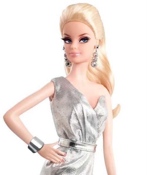 Коллекционная кукла barbie shine (серебро)