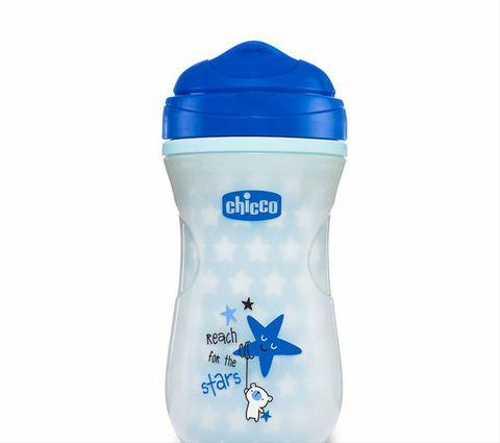 Поильник Chicco Glowing Mug, 14+ месяцев, 266 мл, цвет голубой (00006971200000)