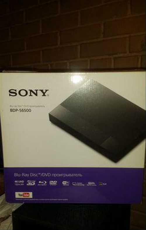 Проигрыватель Sony Blu-Ray DVD BDP-S6500