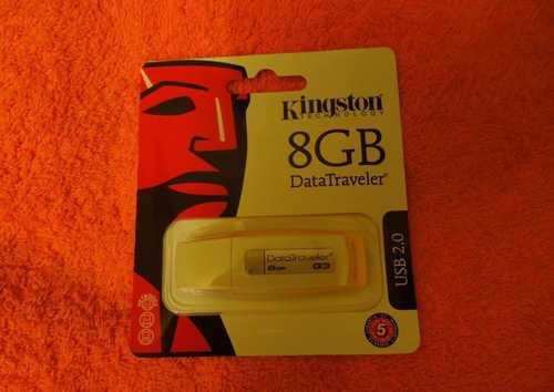 Флэшка kingston 8GB Data Traveler -1шт,в упаковке