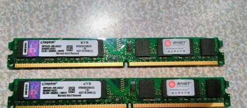 Модули памяти kingston valueram (2+2 Gb) DDR2