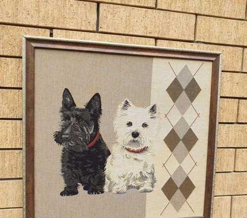 Картина гобеленовая собаки